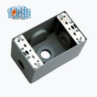 China Two Gang Aluminum 4x4 Waterproof Electrical Outlet Box with IP67 Rating and 2-13/16