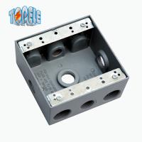 China Two Gang Aluminum 4x4 Waterproof Electrical Outlet Box with IP67 Rating and 2-13/16