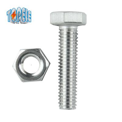 China Hot Dip Galvanized Stainless Steel Hex Bolt and Nut Set - M2 to M100 Size Range, 4.8 to 12.9 Grade Options for sale