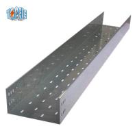 China 350mm Electro Galvanized Steel Cable Tray with 250kg Load Capacity and 50-800mm Width Options for sale