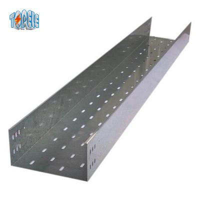 China 350mm Electro Galvanized Steel Cable Tray with 250kg Load Capacity and 50-800mm Width Options for sale