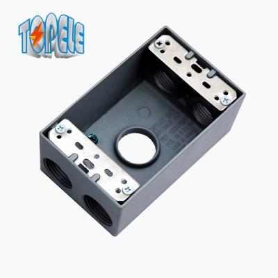 China 1 Gang 3 Holes 3/4 Inch IP67 Weatherproof Electrical Box Die Cast Aluminum UL for sale