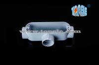China TOPELE Threaded Aluminum Die Cast Rigid Conduit Body T Type 1/2