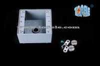 China TOPELE 4-Hole Two Gang Weatherproof Electrical Box - 2