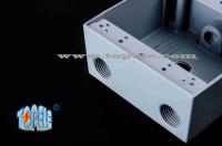 China TOPELE 4-Hole Two Gang Weatherproof Electrical Box - 2