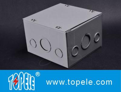 China Steel Square Junction Box 150x150x100mm Electrical Enclosure Screw Cover for sale