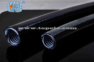 China PVC Coated Galvanized Steel Flexible Conduit 1/2 to 4 Inch Grey Black for sale