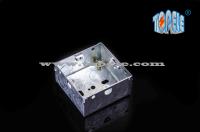 China BS Standard One Gang Electrical Box 73x73x35mm with 20mm/25mm Knockouts in Pre-Galvanized Steel for sale