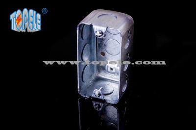 China Pre-Galvanized Steel Electrical Handy Box 4x2 Inch with CSA Certification and 1.5-1.88 Inch Depth Options for sale