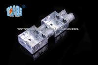 China Electrical Boxes / 2-Gang British Standard Metal Conduit Box with PVC , Switch Box for sale
