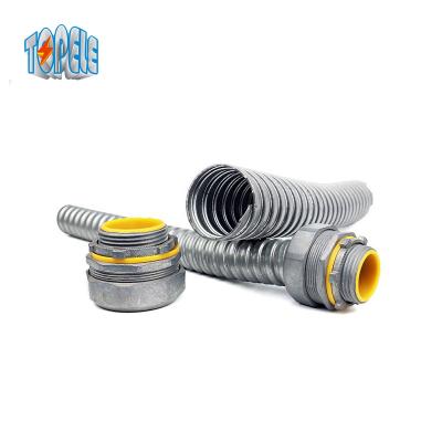 China 1/2 Inch Zinc Die Cast Straight Flexible Conduit Connector UL 514B IP65 for sale