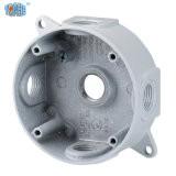 China 4 Inch Round 5 Hole Aluminum Weatherproof Electrical Box 1-1/2