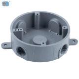China 4 Inch Round 5 Hole Aluminum Weatherproof Electrical Box 1-1/2
