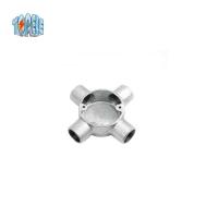 China TOPELE BS4568/BS31 Malleable Iron Electrical Junction Box 20mm 25mm Galvanized Conduit Fitting for sale