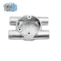 China TOPELE BS4568/BS31 Malleable Iron Electrical Junction Box 20mm 25mm Galvanized Conduit Fitting for sale