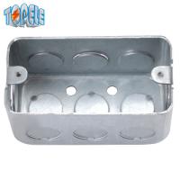 China 1 Gang Rectangular Electrical Junction Box Galvanized Steel 2x4 Inch UL Listed for sale