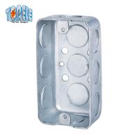 China 1 Gang Rectangular Electrical Junction Box Galvanized Steel 2x4 Inch UL Listed for sale