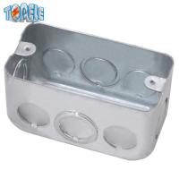 China 1 Gang Rectangular Electrical Junction Box Galvanized Steel 2x4 Inch UL Listed for sale