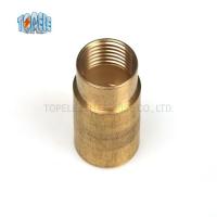 China Brass Flex Metal Conduit Fittings Long Short Type Male Hexagon Bush 15mm to 50mm Electrical Conduit Adaptors for sale