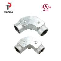China BS4568 Conduit Malleable Iron Inspection Bends Hot Dip for sale
