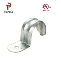 China Steel Conduit Clip Saddle 20mm Single Way EMT Fitting HDG for sale