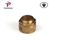 China Yellow 20mm 25mm Brass Female Conduit Adapter Flexible for sale