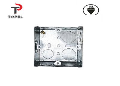 China Galvanized Steel Electrical Boxes And Covers Single Gang for sale