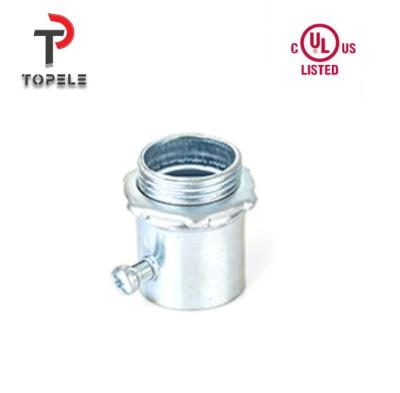 China UL Listed EMT Set Screw Connector 1/2 to 4 Inch Die Cast Zinc Aluminum Steel for sale