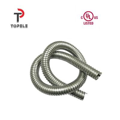 China Silver Galvanized Steel Flexible Conduit 3/8'' - 4'' for sale