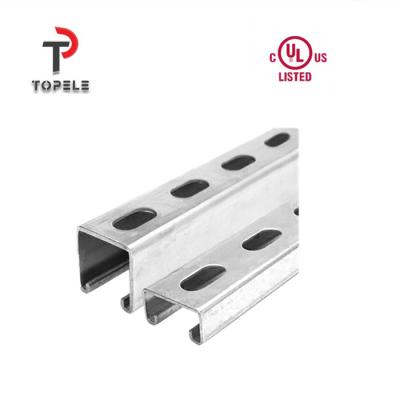 China Galvanized Slotted Strut Channel Unistrut 1.5mm - 3.0mm for sale