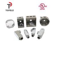 China Galvanized Steel Square Junction Box 4x4 Inch Drawn Type 1-1/2 to 2-1/8 Inch Depth for sale