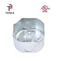 China Octagonal Electrical Conduit Box TOPELE 54151 / 54161 / 54171 Galvanized Steel for sale