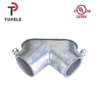 China Electrical Conduit Connector EMT To EMT Pull Elbow Zinc Die Cast for sale