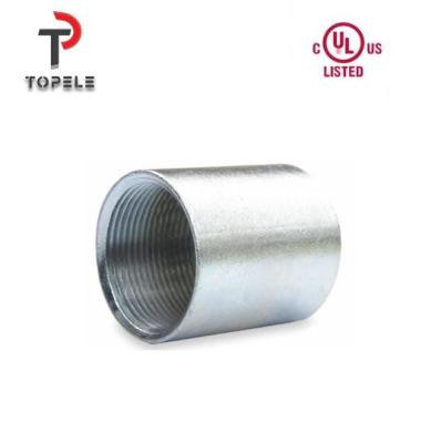 China IMC / Rigid Threaded Conduit Coupling Zinc Coating Galvanized Steel for sale