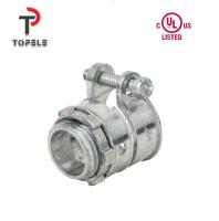 China Flexible Conduit Connector Squeeze Connector  Straight UL Standard  zinc for sale