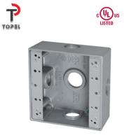 China 2 Gang Outlet Weatherproof Electrical Boxes Aluminum UL Listed for sale