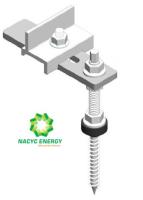 China Aluminum Innovative Metal Roof Solar Mounting Systems Hanger Bolts And Roof Hooks Design for sale