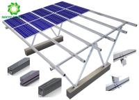 China Solar Ground Aluminum Silver Carport Structures Solar Panel Racking Systems Solar Power Carport System for sale
