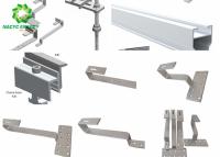 China Innovative Customized Silver Unique Clamp Solar Rooftop PV Mounting Systems Brackets Solar Roof Mount Kits for sale