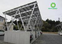 China Solar Ground Aluminum Silver Carport Structures Solar Panel Racking Systems Solar Power Carport System for sale