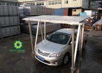 China Aluminum Waterproof Solar Carport Ground Systems Greatly Reinforced Structure For Maximum Spacing for sale