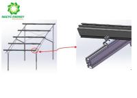 China Adjustable Solar Panel Mount Design Aluminum Solar Panel Ground Brackets Of Aluminum Structure for sale