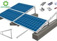 China Tripod Design Solar Panel Flat Roof Mounting System / Solar Flat Roof System for sale