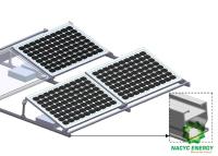 China Ballast Free Penetration Free Flat Roof Mounting System With Light Quick And Innovative for sale
