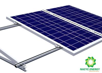 China Free Penetration Wind Proof Ballasted Solar Mounting Systems Flat Roof Rust - Resistance for sale