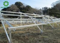 China Quick Installation Ground Solar Racking Systems Solar Mounting System Anodized Finishing for sale