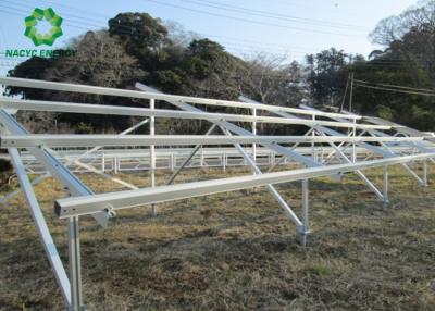 China Quick Installation Ground Solar Racking Systems Solar Mounting System Anodized Finishing for sale