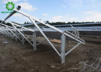 China Aluminium PV Brackets Solar Ground Mount System Single Pole Mid End Clamps for sale