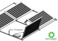 China Anodized Aluminum Flat Roof Solar Panel Ballast Mounting Systems/Solar Rooftop Mounting Brackets for sale
