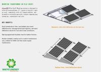 China Free Penetration Wind Proof Ballasted Solar Mounting Systems Flat Roof Rust - Resistance for sale